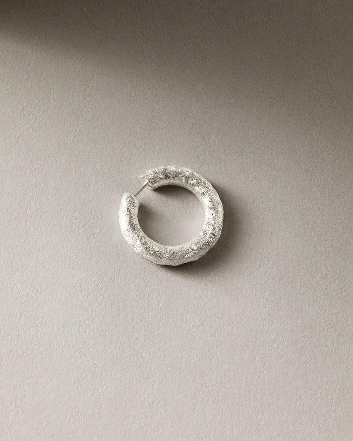 Chunky Hoop Silver - Handmade Silver Hoop Earrings | Nootka Jewelry