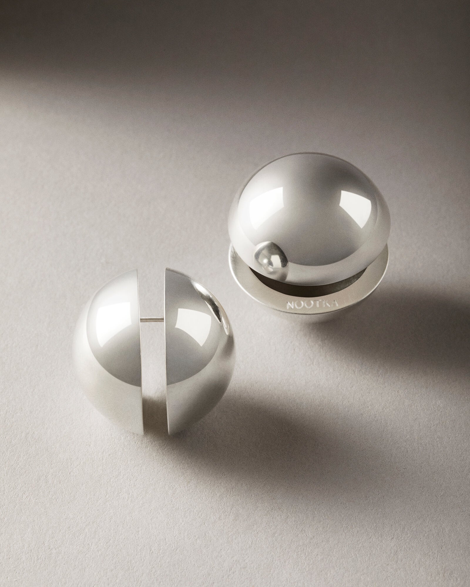 Sphere Earrings Silver | Nootka Jewelry